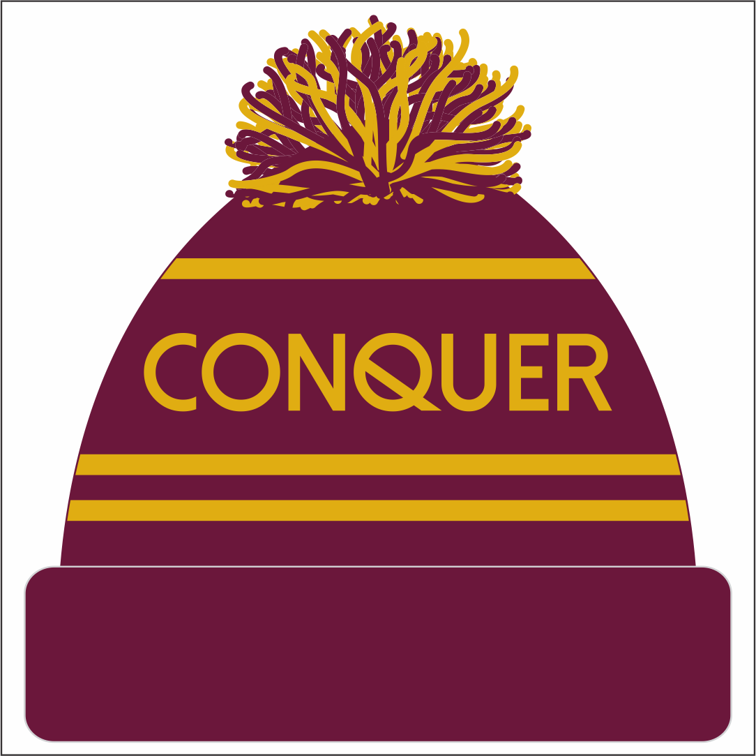 Pontarddulais Cricket Bobble Hat ADULT - Maroon & Yellow – Conquer ...