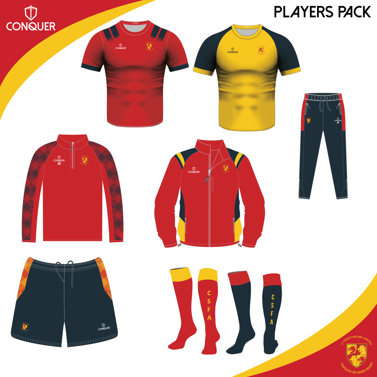 CSFA Girls Football Pack (Kids Sizes) – Conquer Teamwear Limited